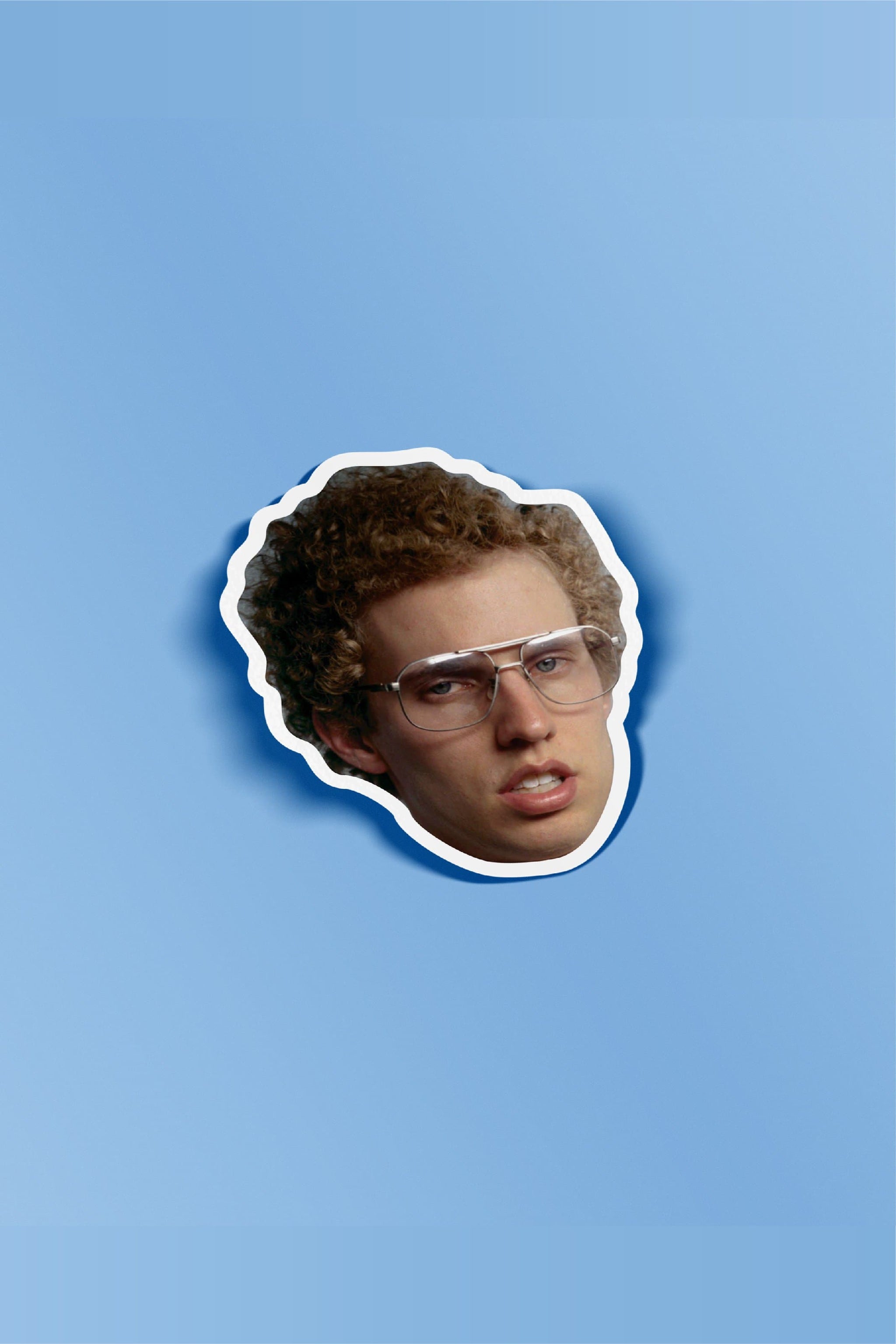 Napoleon Dynamite Face Sticker | Napoleon Dynamite Sticker – Dynamite Duds